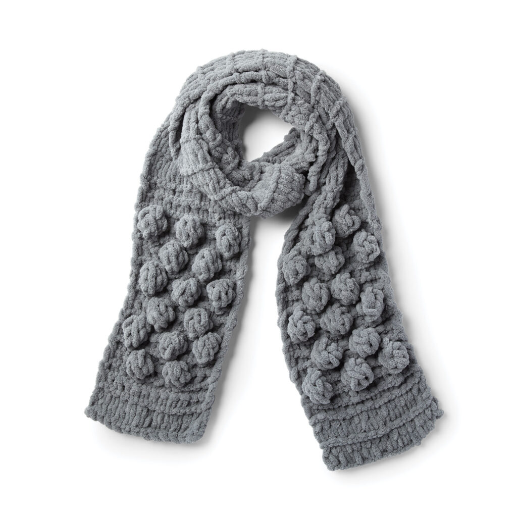 Bernat – EZ Bobble Scarf – Free Downloadable Pattern – Creative World ...
